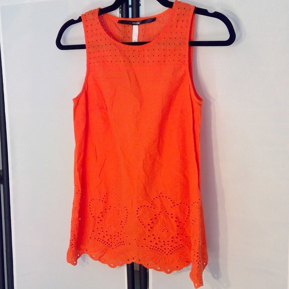 Tops | 3 For 12 Nwot Orange Tank | Poshmark